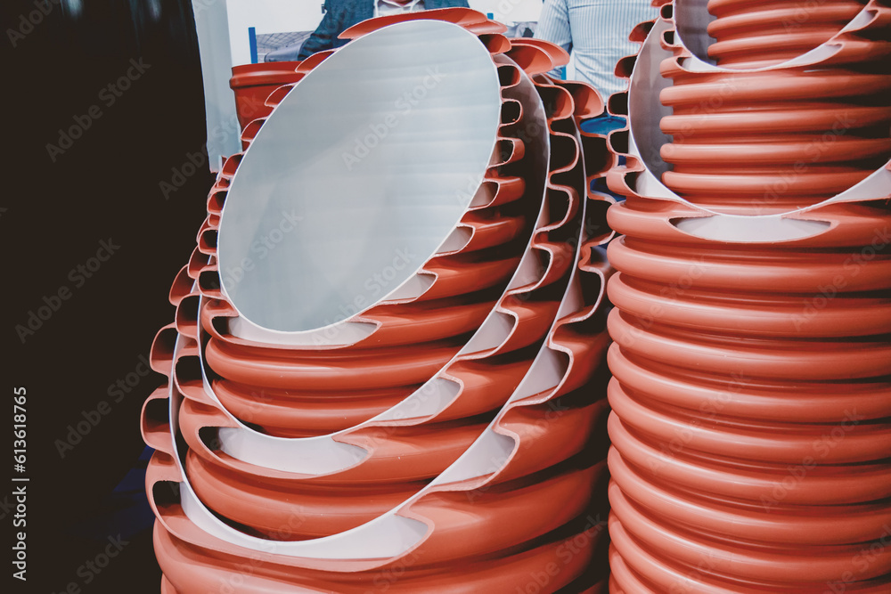 Corrugated two-layer sewer pipes for non-pressure sewer networks ...