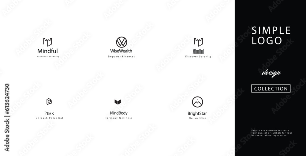 Simple, Minimalist Logo Design: Hand-Drawn Original Symbols and Signs ...