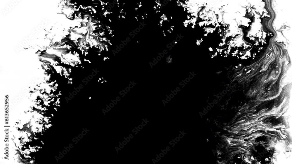 ink transition on white screen, drop texture, ink transition splatter ...