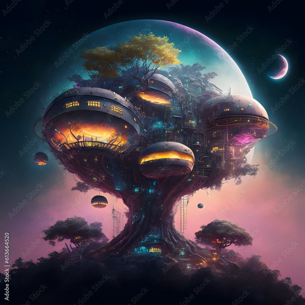 ultra futuristic Alien architecture, out-of-this-world designs ...