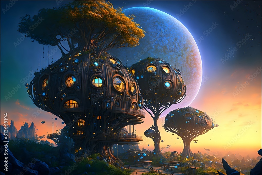 ultra futuristic Alien architecture, out-of-this-world designs ...