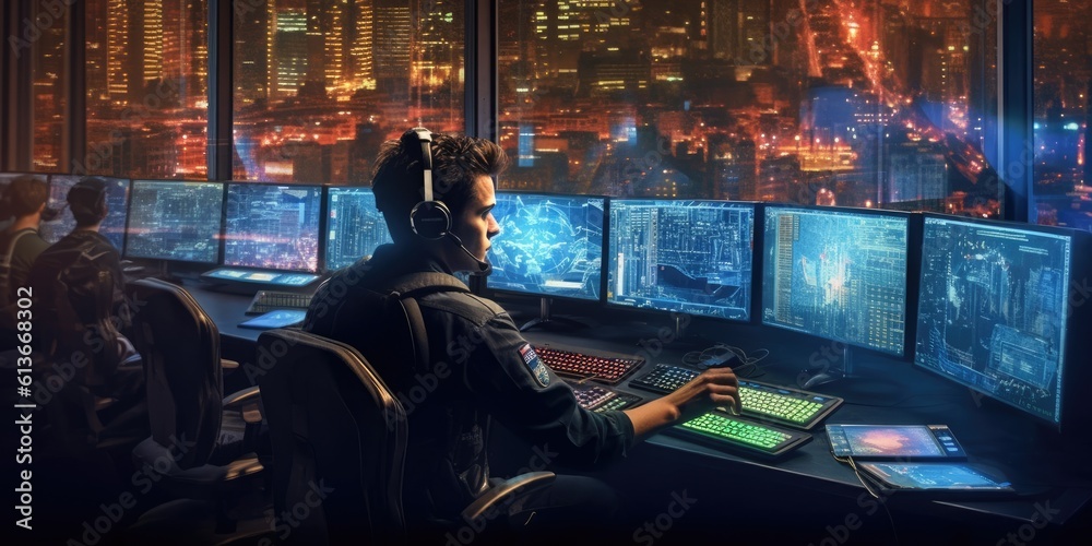 a 911 call center for first responders, fire, police, and medical ...