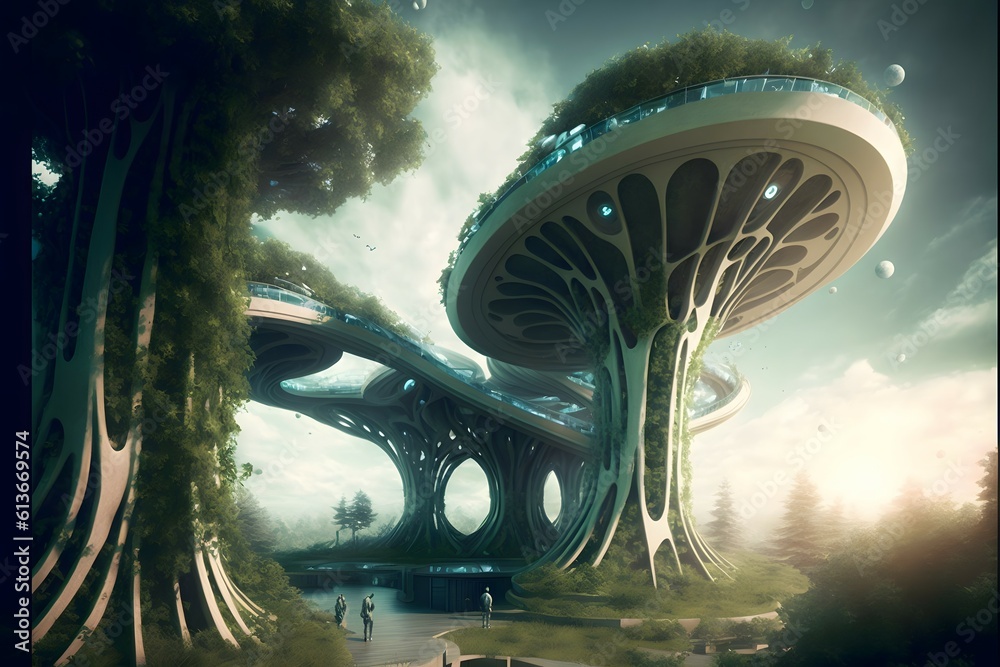 ultra futuristic Alien architecture, out-of-this-world designs ...