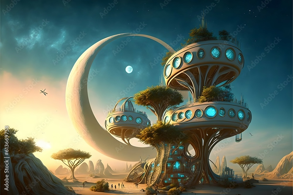 ultra futuristic Alien architecture, out-of-this-world designs ...