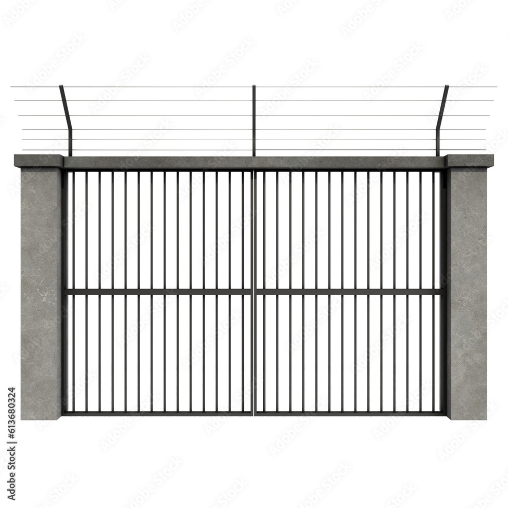 gate prison bars png transparent Stock Illustration | Adobe Stock