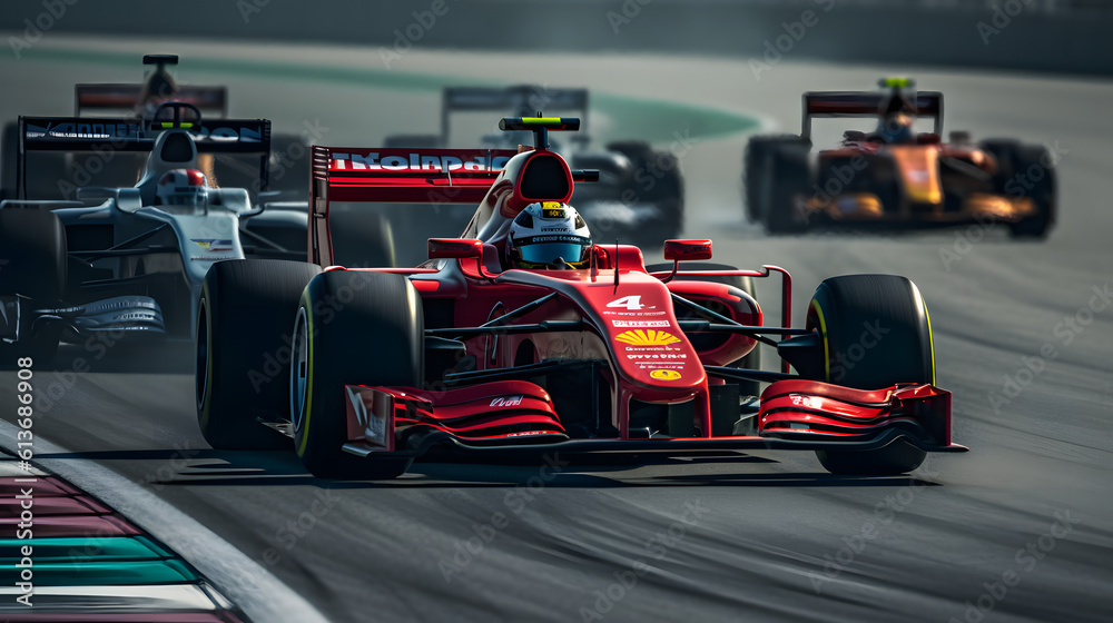 Speed Demons: Formula 1 Cars Unleashing their Inner Beast Stock ...