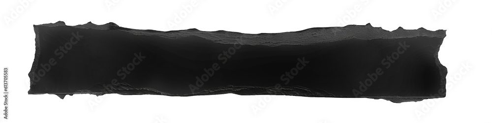 black paper ripped texture message torn Isolated for photo effect on ...