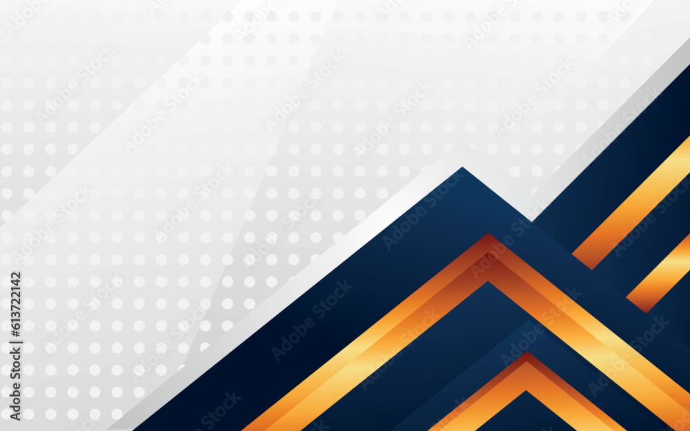 vector simple white business background with blue border Stock Vector ...