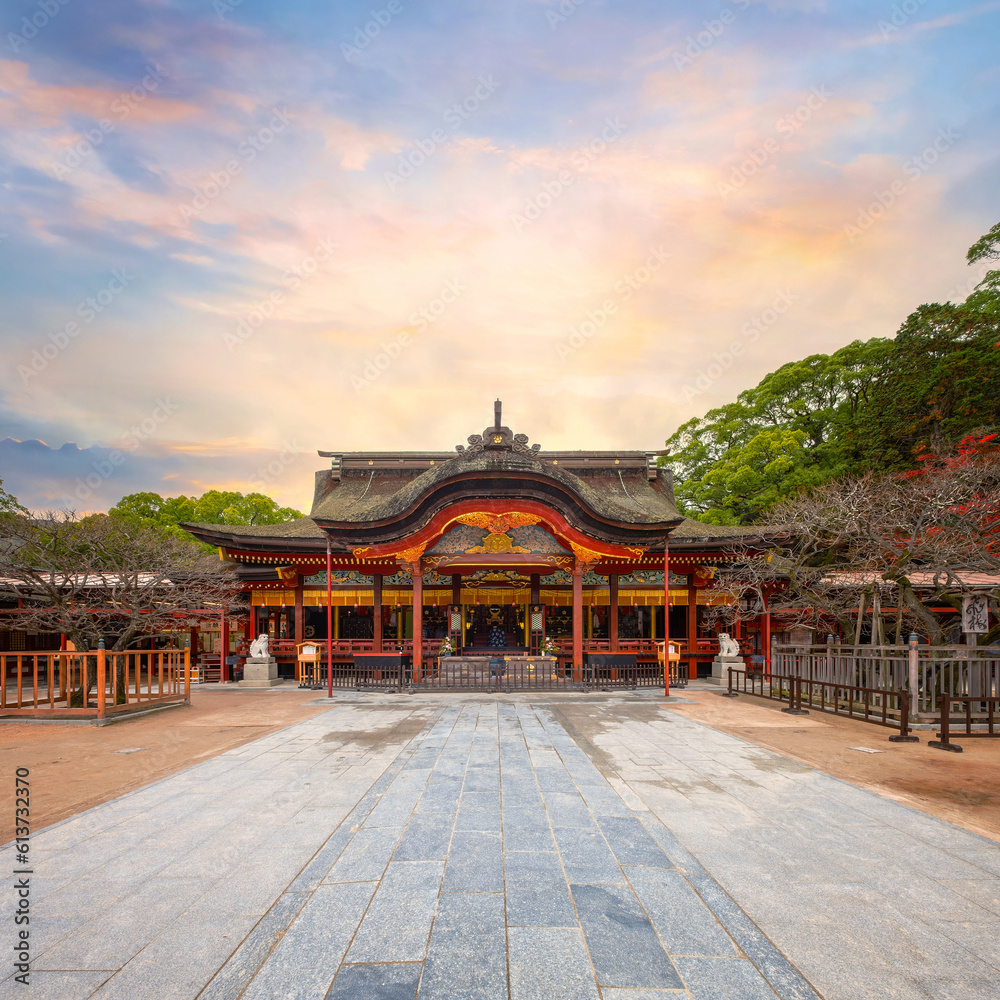 Dazaifu Tenmangu shrine dedicated to the spirit of Sugawara Michizane ...