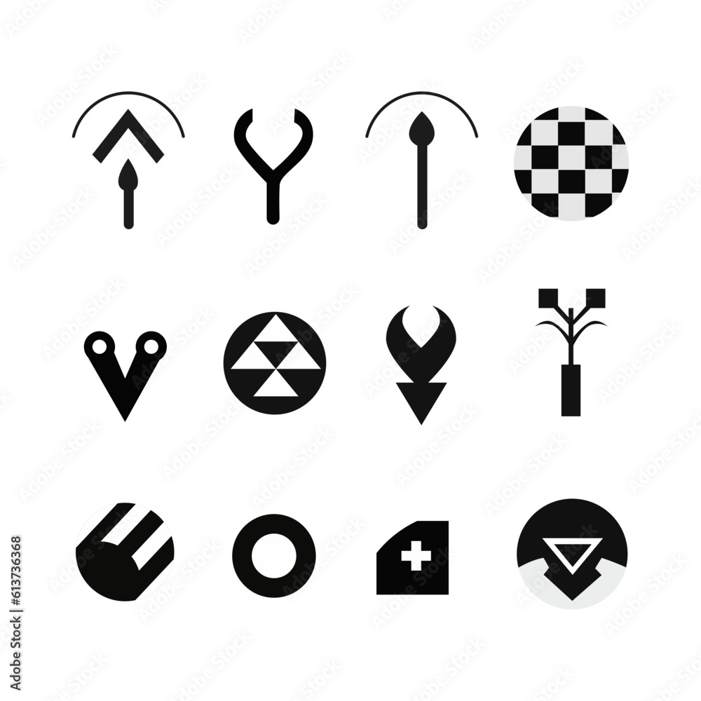 Check Mark Vector Icon Set Black And White Check Mark Vector Icon And