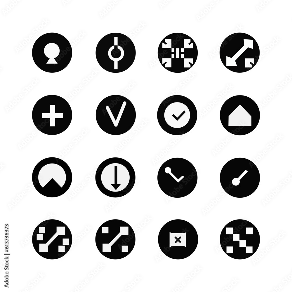 Check Mark Vector Icon Set Black And White Check Mark Vector Icon And