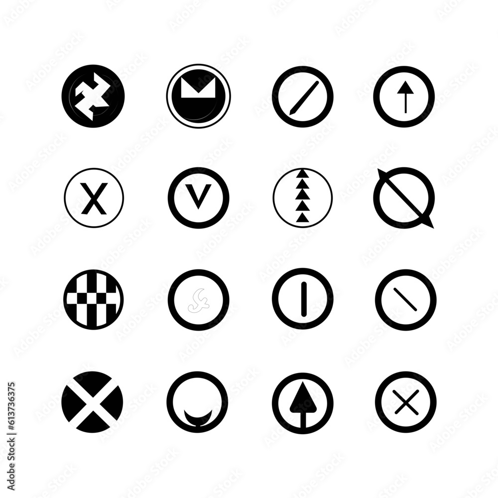 Check Mark Vector Icon Set Black And White Check Mark Vector Icon And