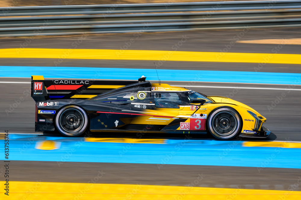 Le Mans, France - June 10, 2023: The Cadillac V-Series R race car No. 3 ...