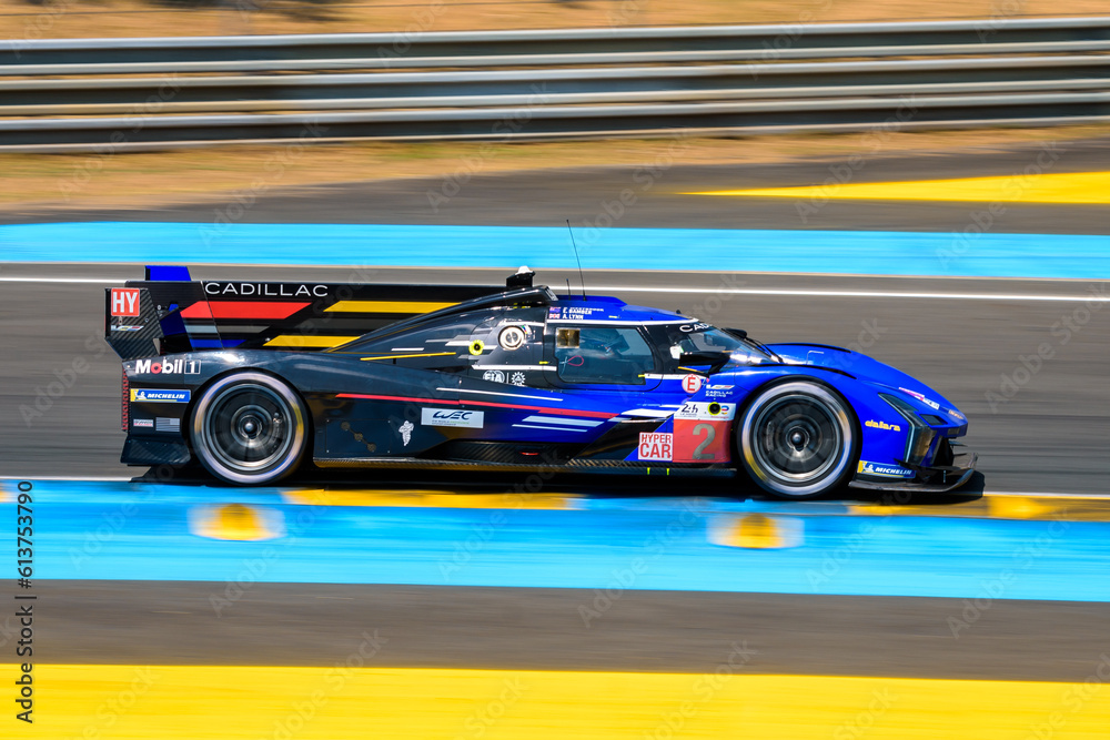 Le Mans, France - June 10, 2023: The Cadillac V-Series R race car No. 4 ...