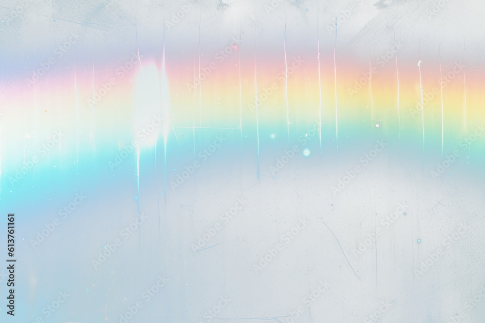 Film distressed background with rainbow leak effect. Abstract grunge ...