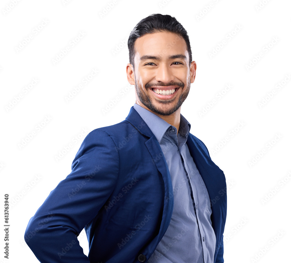 Portrait, lawyer and Asian business man isolated on a transparent png ...