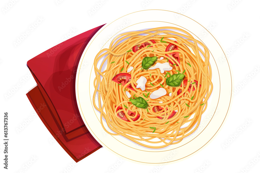 Plate Of Spaghetti Cartoon