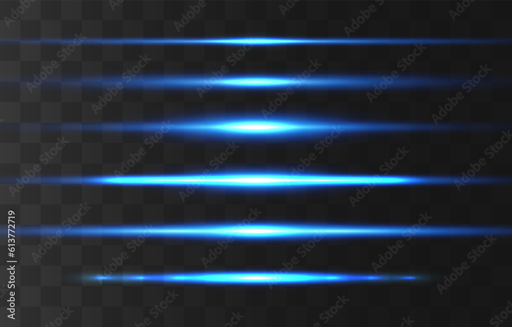 Abstract lights lines on png. Vector laser beams. Glowing streaks on ...