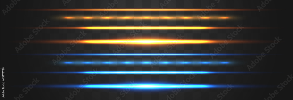 Abstract lights lines on png. Vector laser beams. Glowing streaks on ...