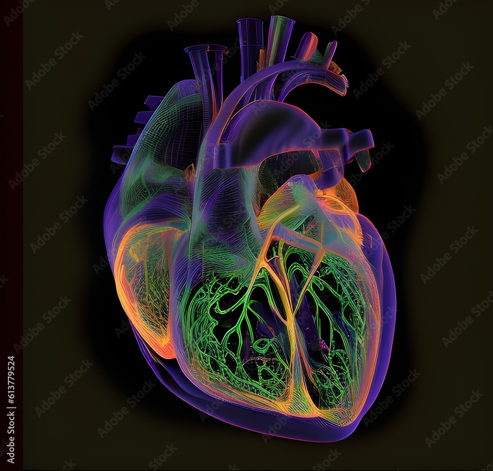 Cardiac Mapping, atrial and ventricles Stock Illustration | Adobe Stock