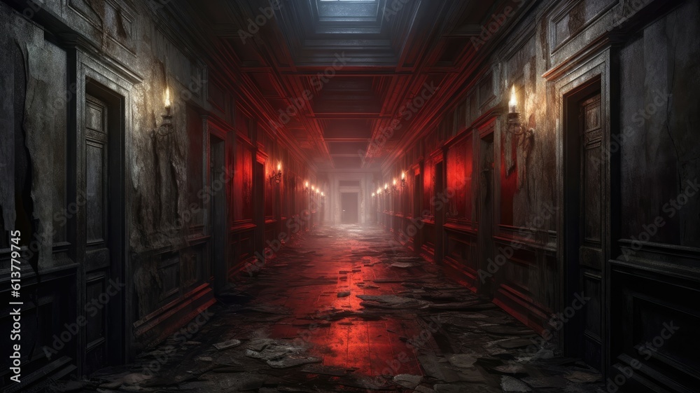 Labyrinth of empty corridors echoes with the whispers of a forgotten ...