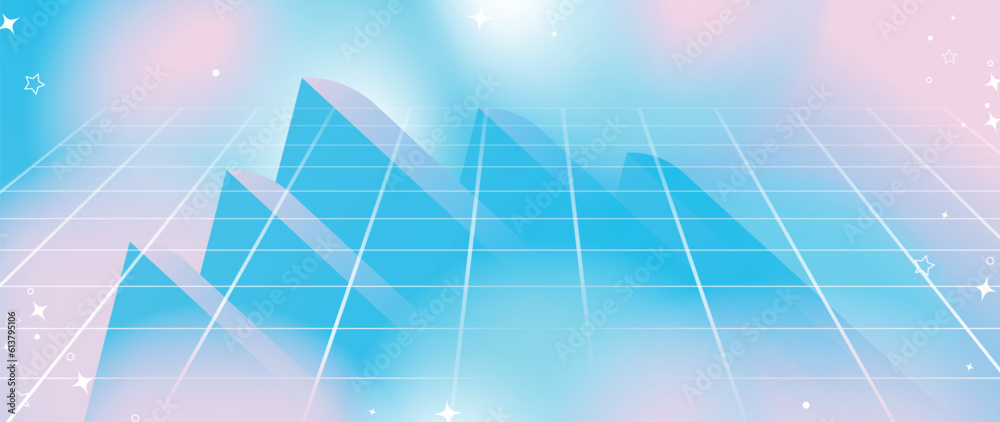 Abstract gradient background vector. Modern digital wallpaper with ...