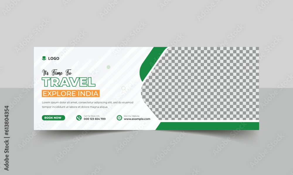 A travel banner design for the Indian tourism agency, travel social ...