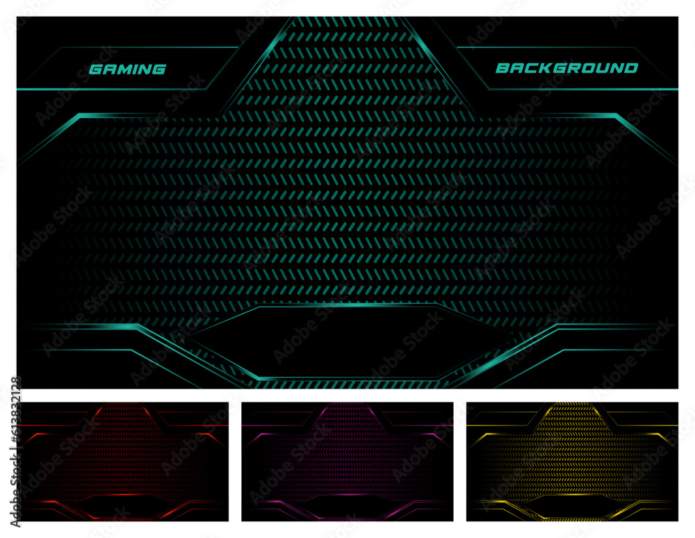 modern gaming background for game matches with spaces for team names ...