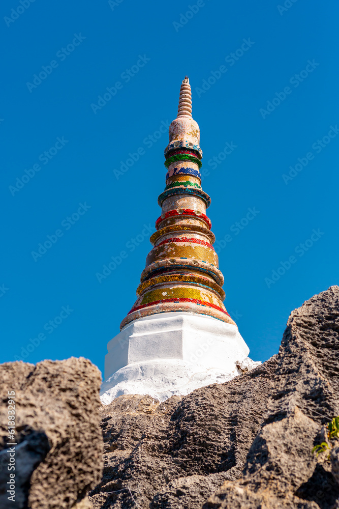 Foto Stock Temple of the Floating Pagodas in Lampang, Thailand. Wat ...