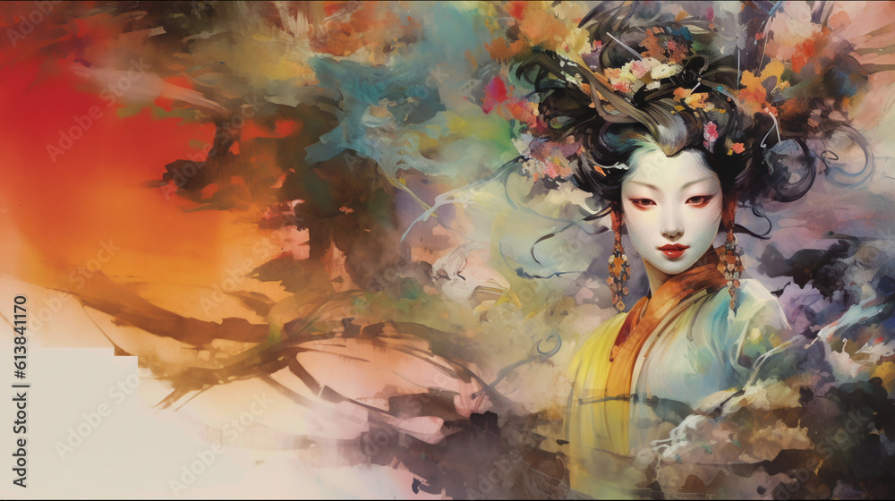 An AI-Generated homage illustration to a Chinese epic martial arts ...