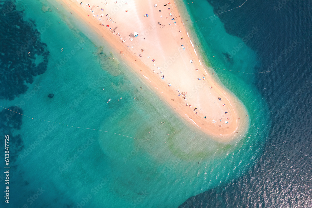 Golden Horn Beach, Zlatni Rat, Golden Cape, southern coast of the ...