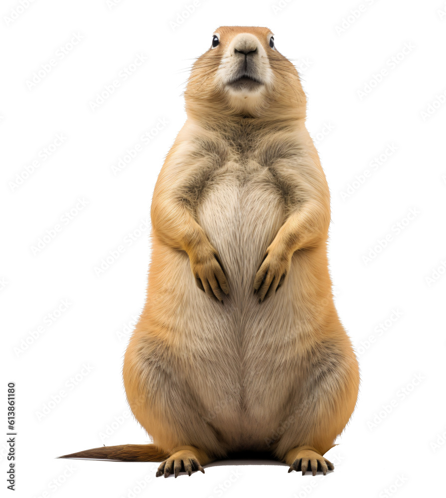 Praire dog isolated on the transparent background PNG. AI generative ...