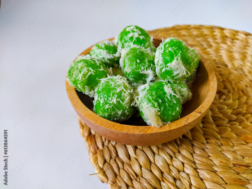 Kelepon or Klepon is a traditional Indonesian food made from glutinous ...