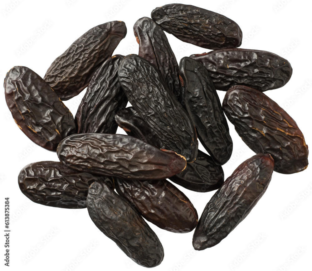 Tonka beans isolated on white background, top view. Stock Photo | Adobe ...