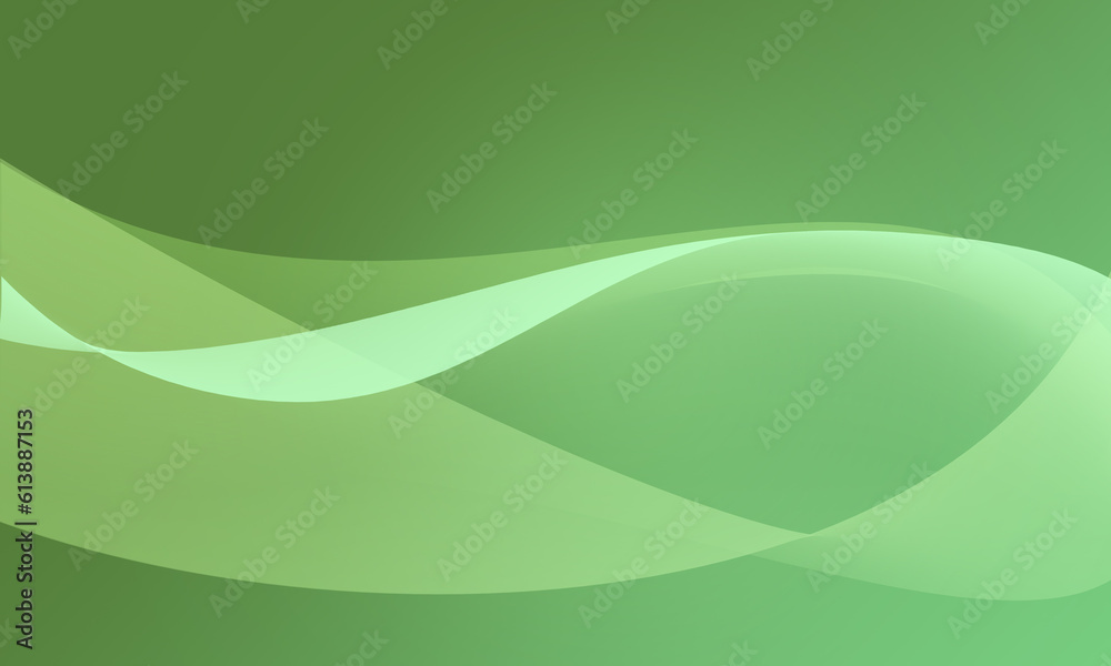 Abstract Green Curve Lines Soft Gradient Background Stock Illustration Adobe Stock