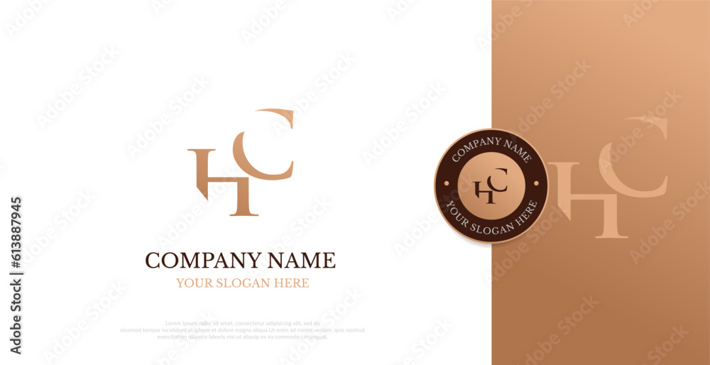 Initial HC Logo Design Vector Stock Vector | Adobe Stock