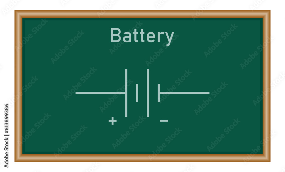 Double cell battery symbol in electricity. Physics resources for ...