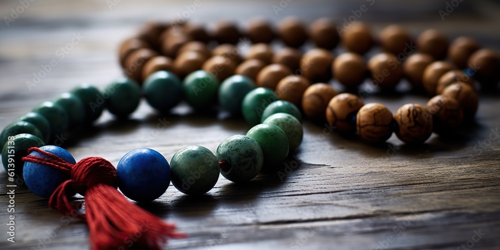 AI Generated. AI Generative. Muslim rosary spiritual classic allah pray ...