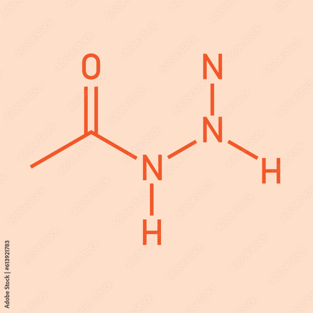 Chemical structure of Hydrazide (C2H6N2O). Chemical resources for ...