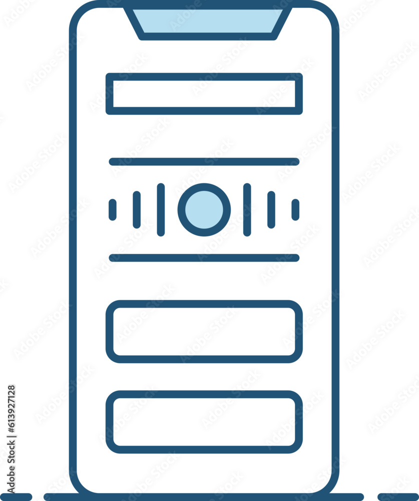 desktop home work personal computer, vector mark box. , pc case symbol ...