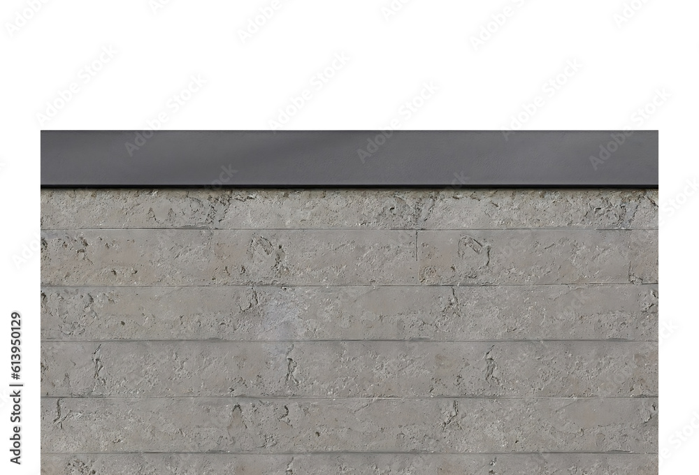 cement wall, isolated on transparent background, png, Generative Ai ...