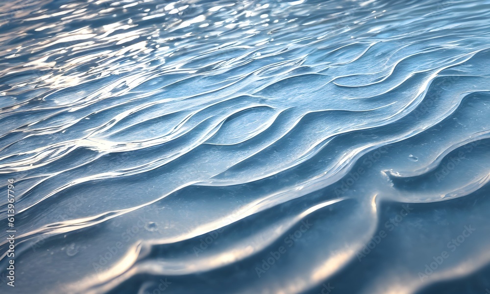 Seamless realistic water ripples or ocean waves background texture. 3D ...