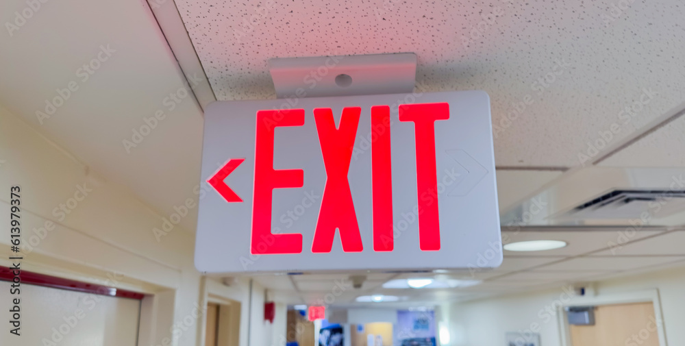 Exit signs: universal symbols of escape and safety, guiding individuals ...