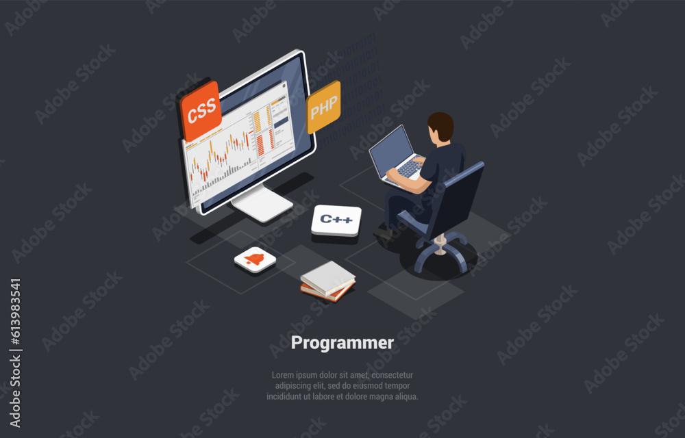 Software Development Coding Process Programmer Web Developer Coding App For Trading Using Php