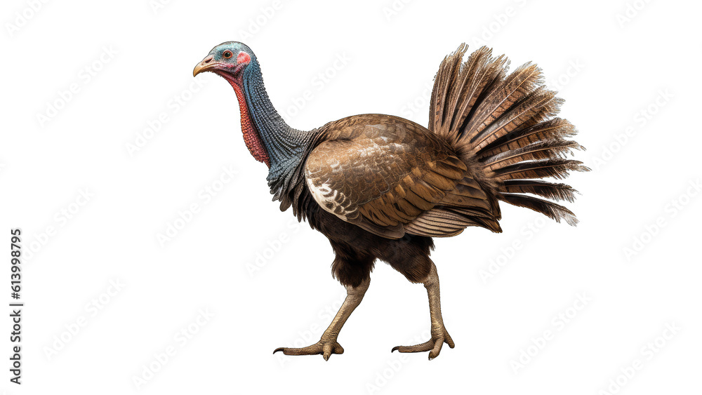 Wild Turkey bird isolated on transparent background created with ...