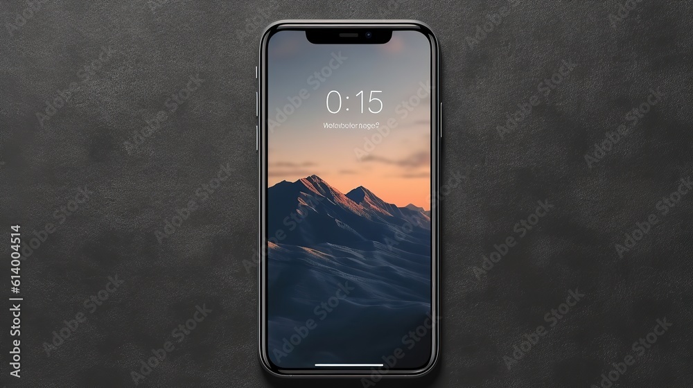 Visualize a professional phone in a blank mockup solid background ...