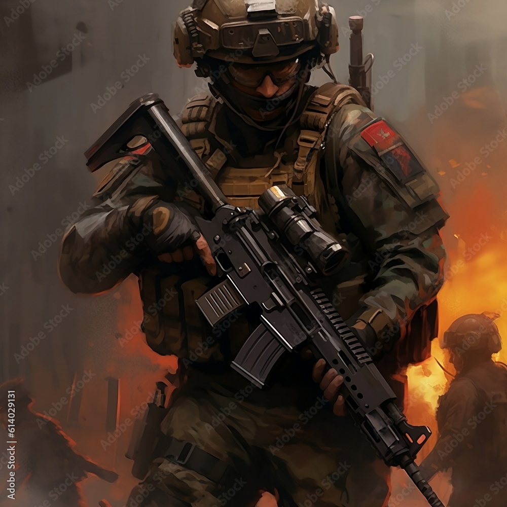Unleash The Power Dominating The Battlefield With Elite Army Commandos And Formidable Weapons