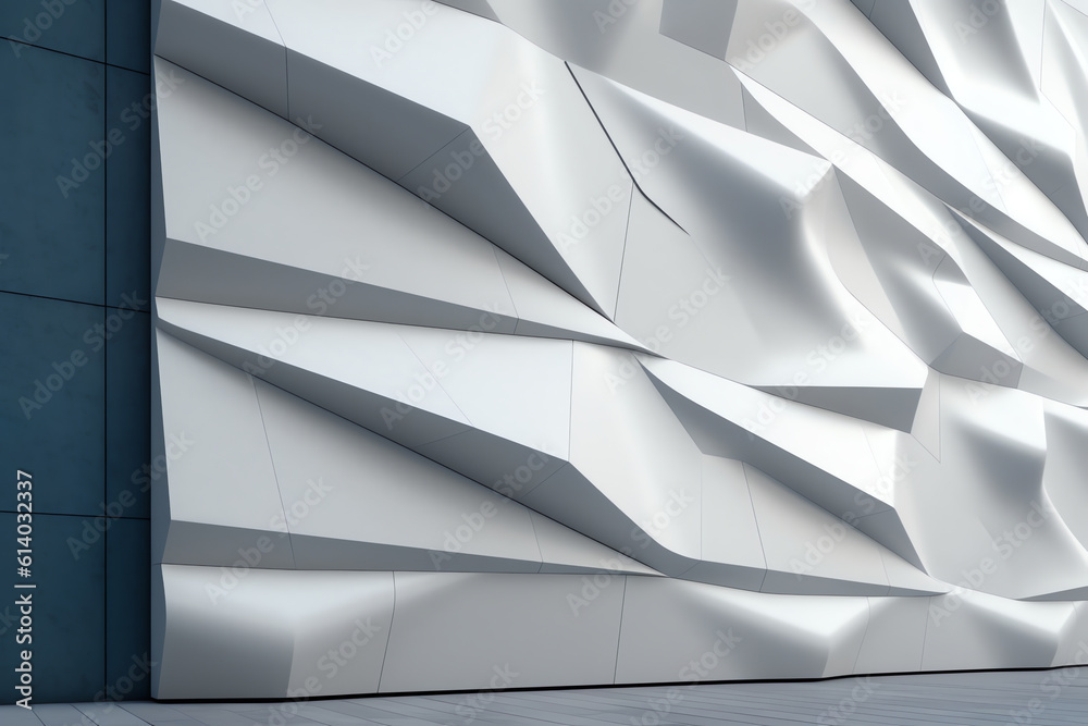 Generative AI Architectural composition, facade detail, wall, against ...