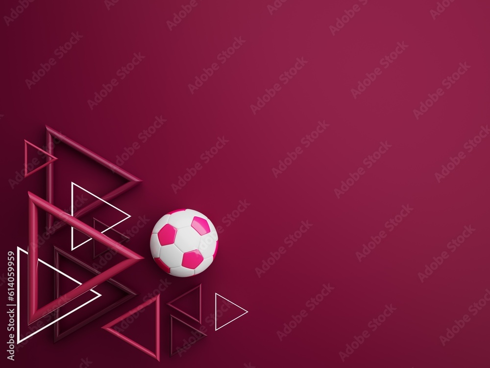 football ball 3d object. 3d illustration. graphic background element ...