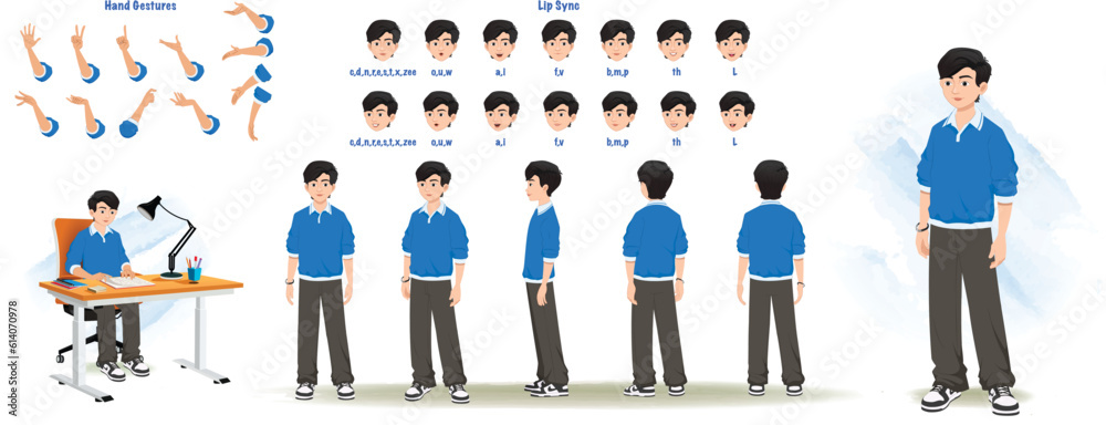 Male Character Model Sheet